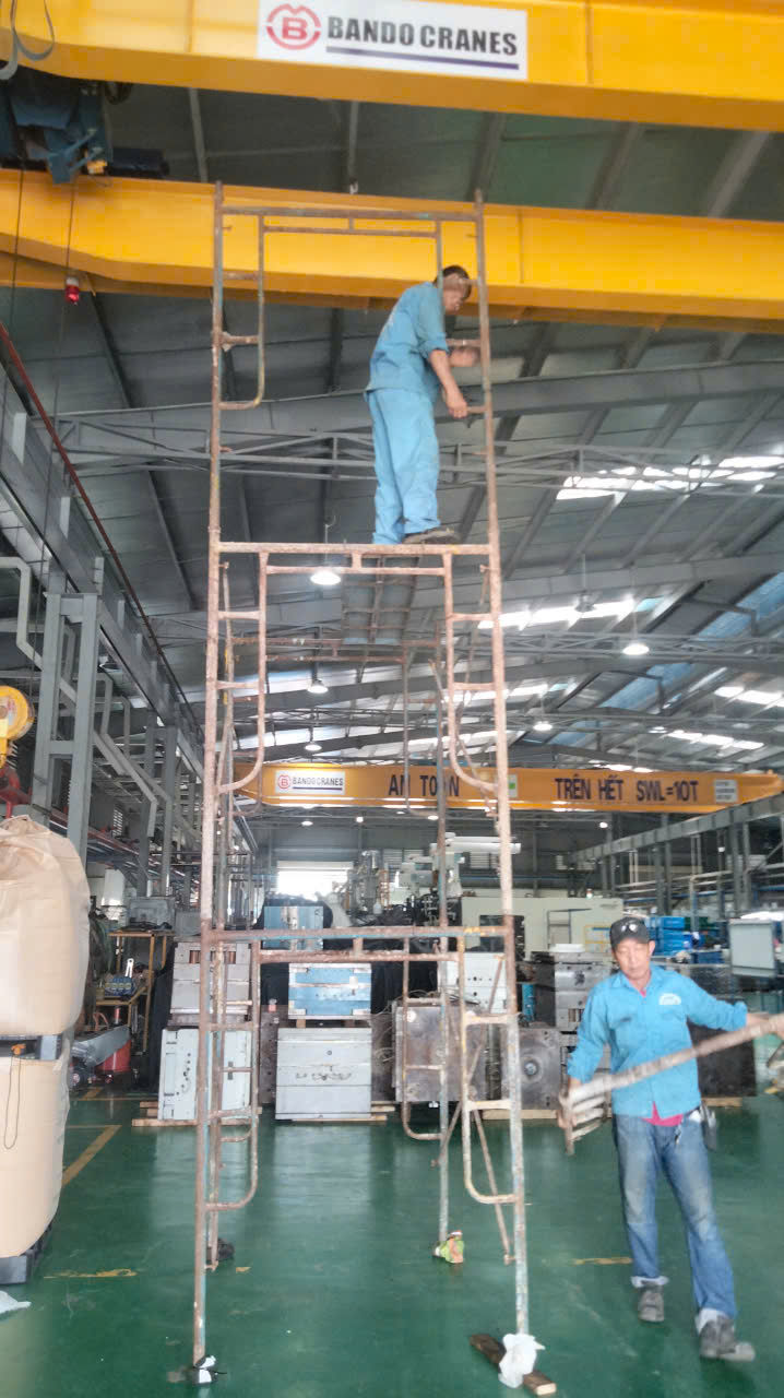 Sửa chữa cẩu trục 10 tấn - Cầu Trục, Cẩu Trục Nhà Xưởng, Cổng Trục, Palang nâng hạ