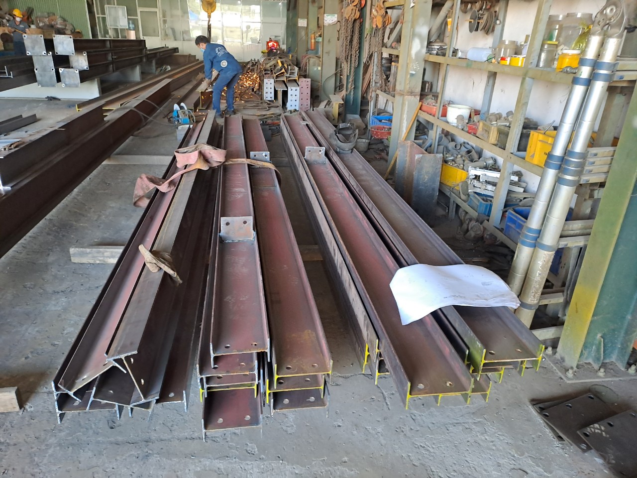 Làm kết cấu thép nhà xưởng - Cầu Trục, Cẩu Trục Nhà Xưởng, Cổng Trục, Palang nâng hạ